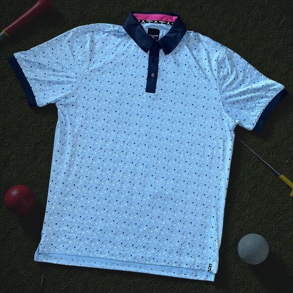 Kenneth Cole | Shirts | New Kenneth Cole Size L Golf Blue Polo Shirt ...